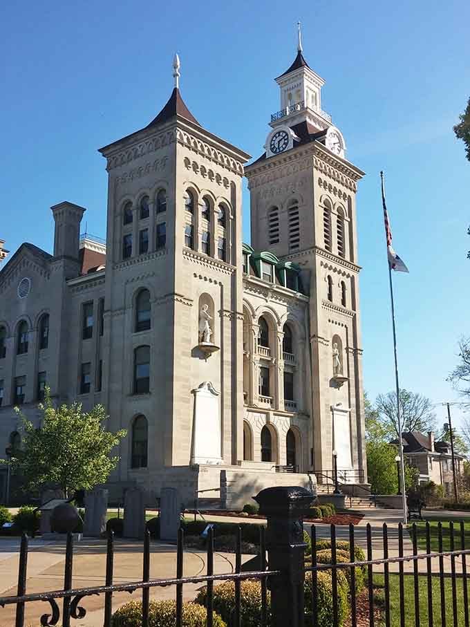 These twin towers have been watching over Vincennes longer than most of our family trees have been growing.