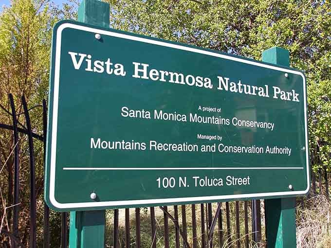 The welcome sign promises beautiful views, and unlike most promises in LA, this one actually delivers spectacularly.
