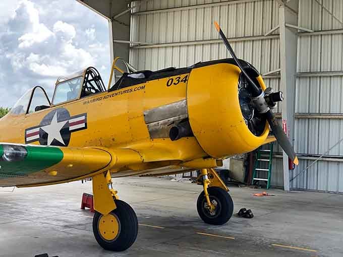 Standing next to a T-6 Texan is like meeting a celebrity who actually lived through the stories they're telling.