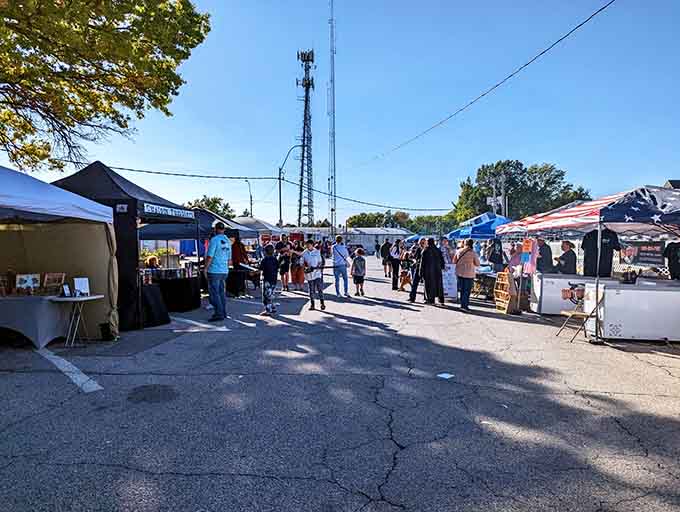 Fresh produce and friendly faces at the farmers market, where your tomatoes come with actual conversation.