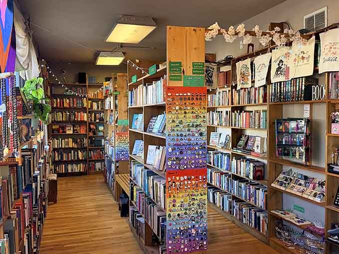 Floor-to-ceiling shelves packed with literary treasures create the kind of maze you'll happily get lost in.