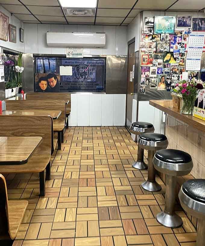 Step inside this circular time capsule where chrome stools and classic tile floors tell decades of delicious stories.