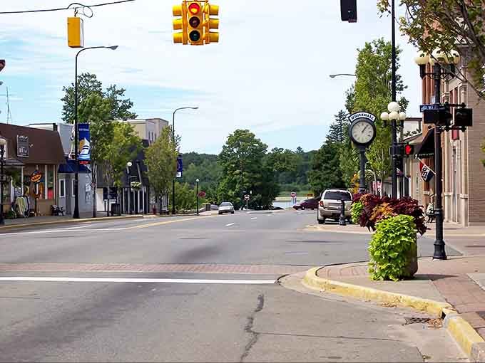 Wide sidewalks, classic storefronts, and actual street clocks&mdash;downtown Whitehall remembers what charm means.