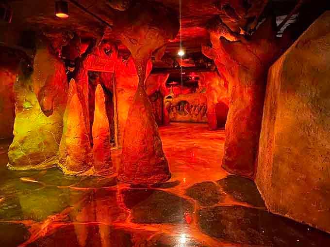 The Fire Realm doesn't mess around with its commitment to making you feel like you've entered a dragon's lair.