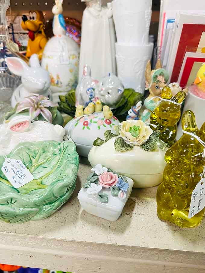 Delicate porcelain trinkets adorned with flowers remind you that grandma's taste was actually pretty spectacular all along.