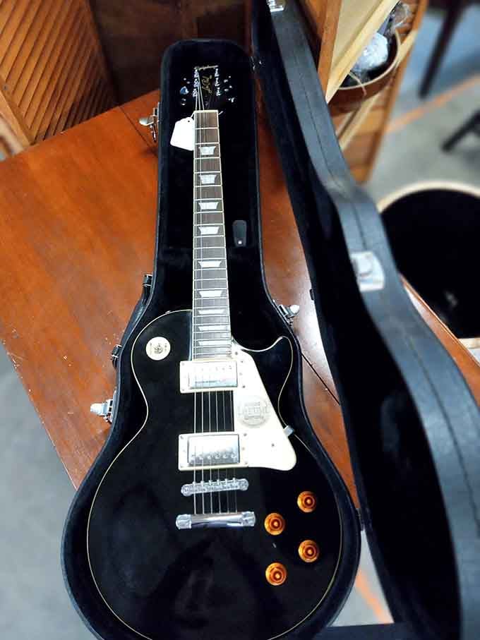That gleaming black beauty has stories to tell from countless garage jam sessions and basement rehearsals.