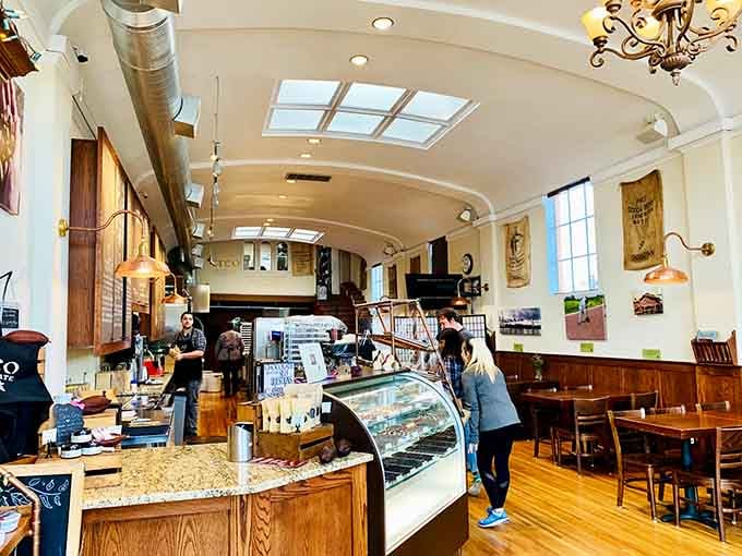 High ceilings, natural light, and chocolate being made right before your eyes&mdash;this is factory tour goals.