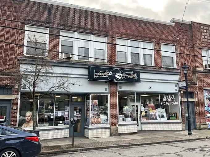 This brick beauty on Grant Avenue houses musical memories stacked floor to ceiling in glorious vinyl form.