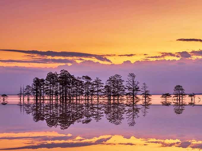 When the sky becomes a mirror, you realize nature's been doing Instagram filters since way before smartphones were invented.