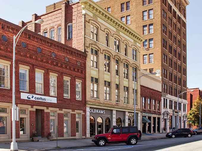 These stately brick buildings have watched generations pass by, standing proud like distinguished gentlemen at a family reunion.