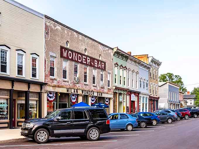The Wonder Bar sign whispers stories from decades past when this street was the place to be.