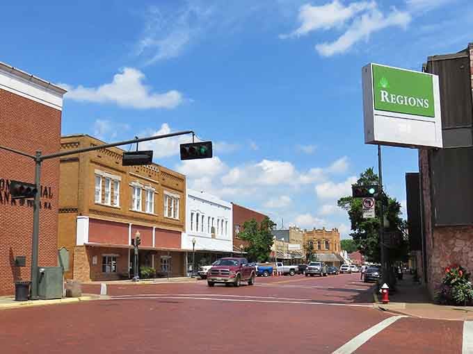 Red brick streets and historic facades create a downtown that Andy Griffith would recognize and absolutely love.