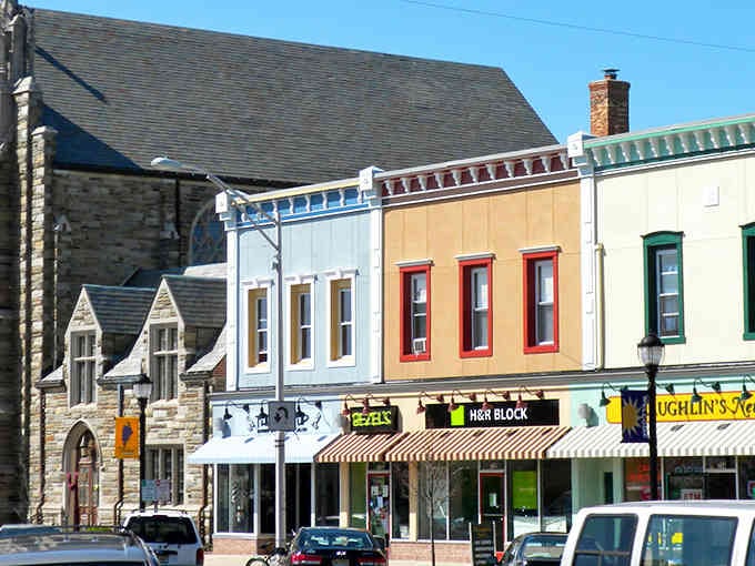 Colorful facades and charming details make Vineland's downtown a delightful place to stroll and explore local treasures.