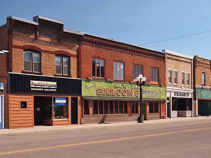Brick buildings stand proud along Main Street, their vintage charm reminding us why small towns matter.