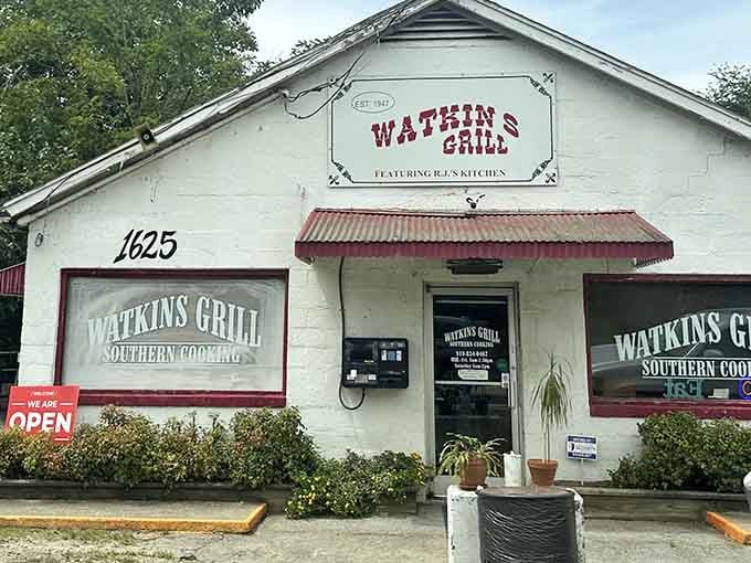 Since 1947, this white building with red trim has been serving up Southern classics that never go out of style.