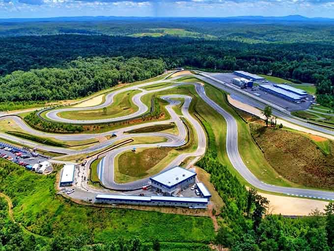 Sixteen challenging turns carved into North Georgia hills where speed limits become friendly suggestions, not rules.