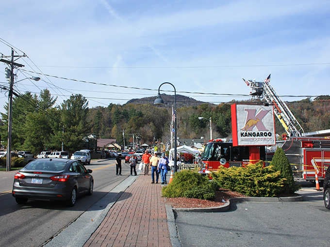 Small-town intersections become crossroads of flavor where mountain air sharpens your appetite for what's cooking inside.