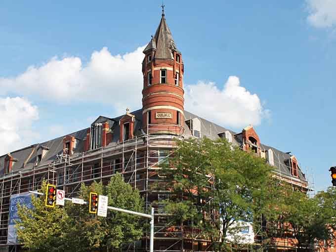 That stunning tower catches the blue sky perfectly, proving restoration work can bring history back to life.