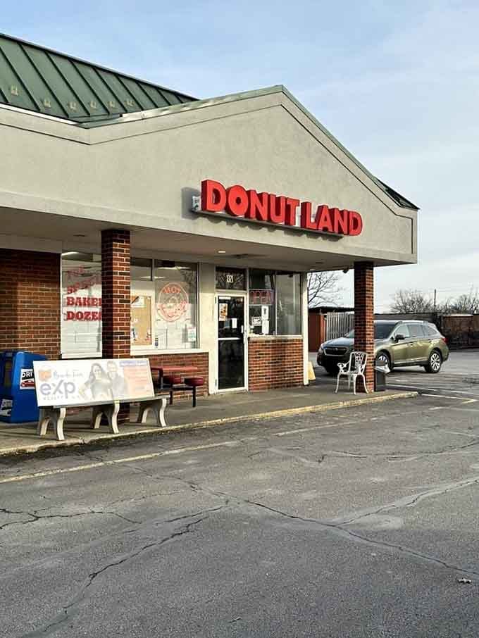 That "OPEN" sign glowing in the window is like a beacon of hope for anyone craving fresh-baked morning perfection.
