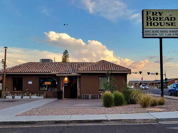 Those dramatic clouds frame a culinary treasure that's been satisfying hungry locals for generations.