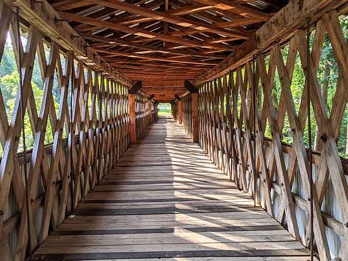 Look at those crisscrossing beams creating shadow patterns that would make any photographer swoon with joy.