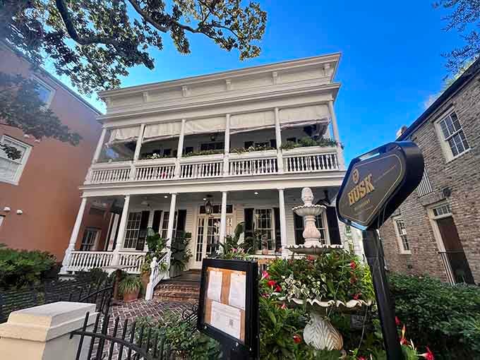 Those elegant double porches and white columns create the perfect setting for a memorable Southern meal with friends.