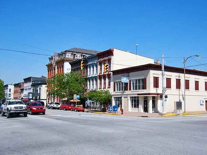 Corner buildings with ornate details prove that even functional architecture can make your heart skip a beat.