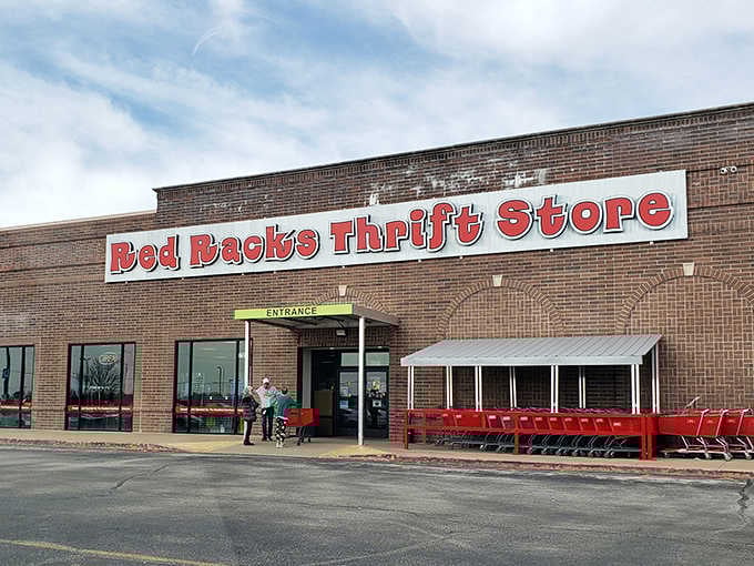 The brick facade and bright signage welcome bargain hunters like an old friend who always has good deals to share.
