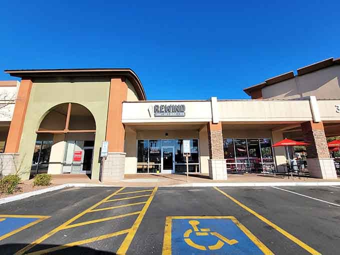 The wide-open parking lot tells you everything: this place is accessible, welcoming, and ready for your visit today.