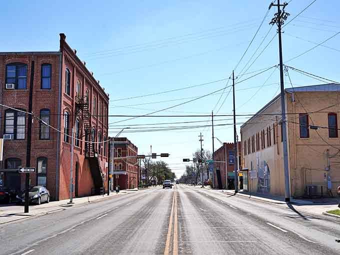 Wide streets and brick buildings create a scene so peaceful, you'll forget what traffic jams feel like.