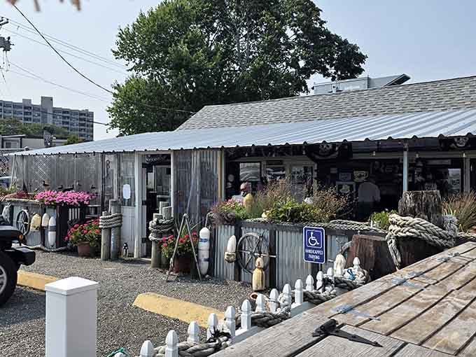 Weathered wood and nautical treasures create the kind of authentic coastal vibe you can't fake or replicate anywhere.