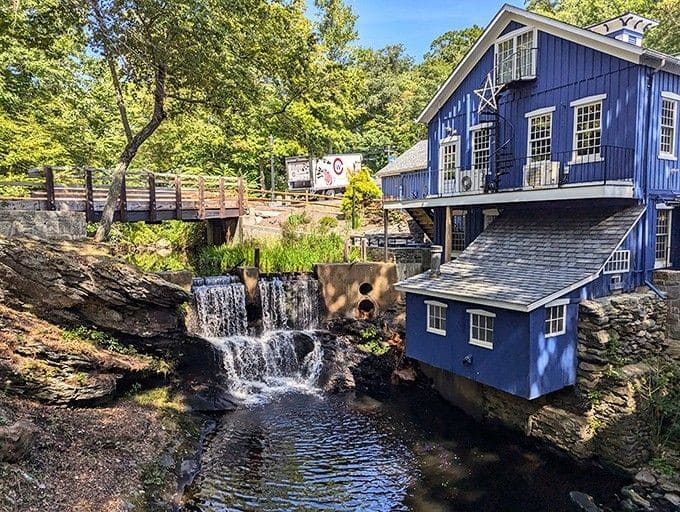 Those cascading waters tumble past this historic mill turned restaurant, making every meal feel like an adventure.