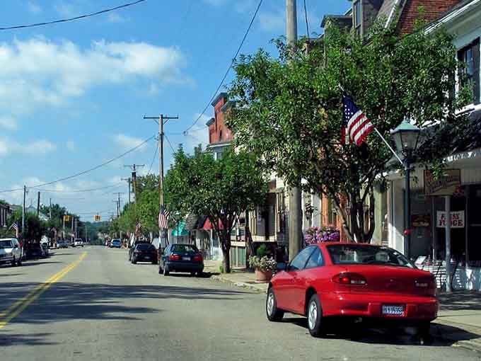 Main Street stretches invitingly ahead, its vintage architecture promising treasures around every turn like a scavenger hunt.