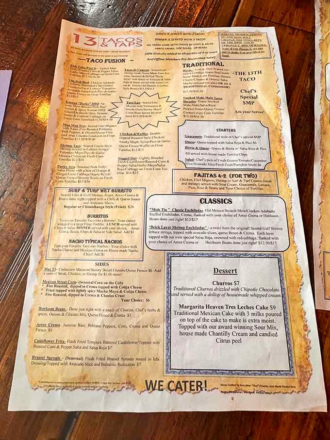 This menu reads like a culinary passport, offering adventures from Korea to Mexico on every page.
