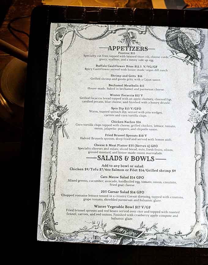 This menu reads like a love letter to good eating, with enough variety to satisfy every craving imaginable.