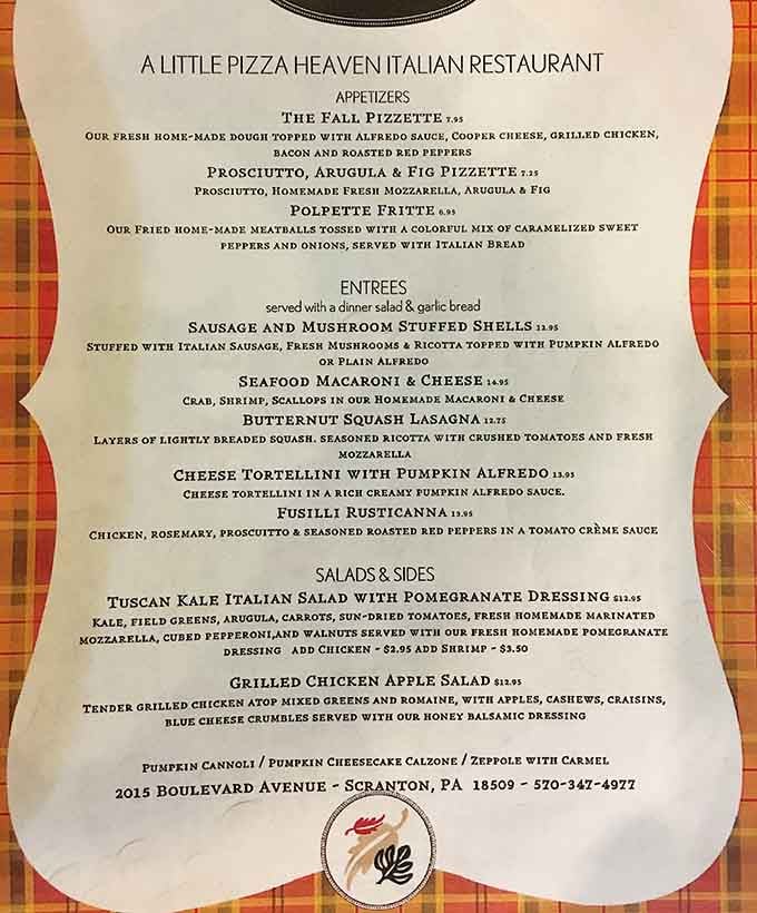 This menu reads like a greatest hits album of Italian cuisine, with some creative remixes included.