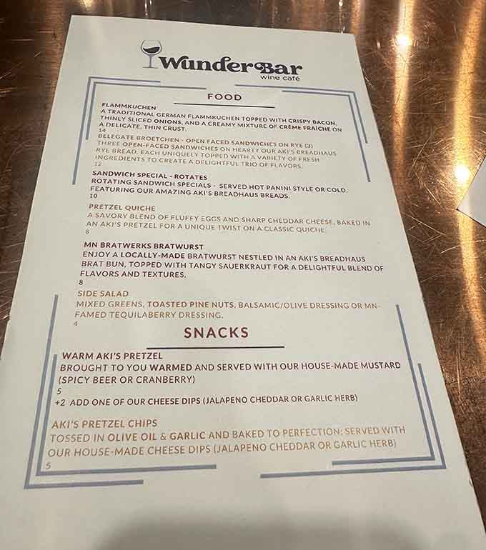 The WunderBar menu proves that Germans have always understood the sacred relationship between bread and beer.