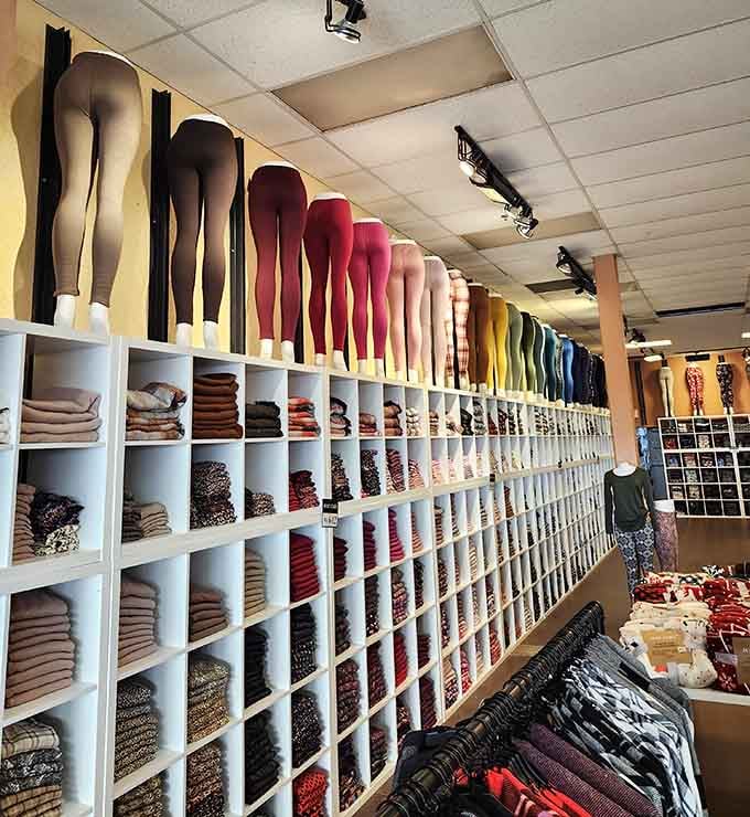 When leggings come in more colors than a Minnesota sunset, you know you've found shopping nirvana.