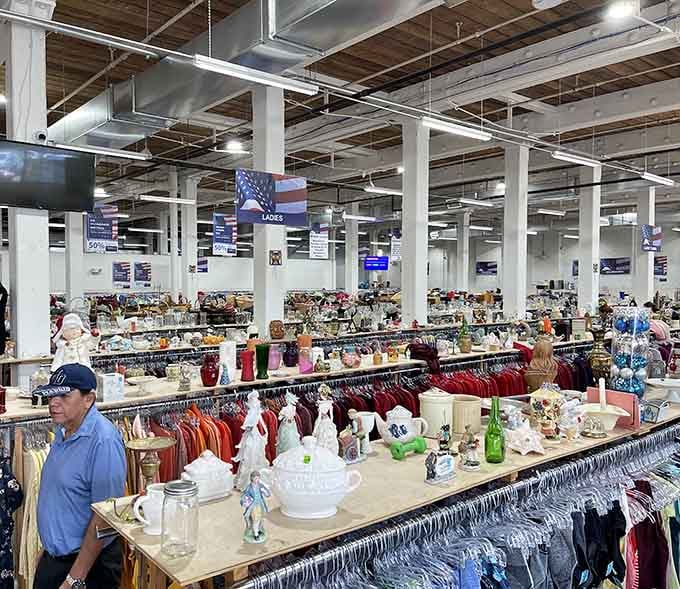 This isn't your average thrift store, it's a warehouse-sized wonderland where treasure hunting becomes an Olympic sport.