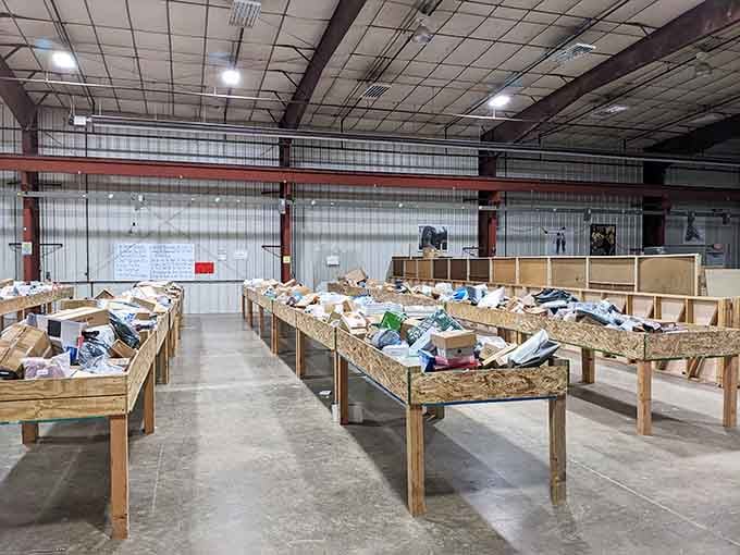 Clean aisles and organized chaos create the perfect hunting ground for savvy shoppers seeking serious deals.