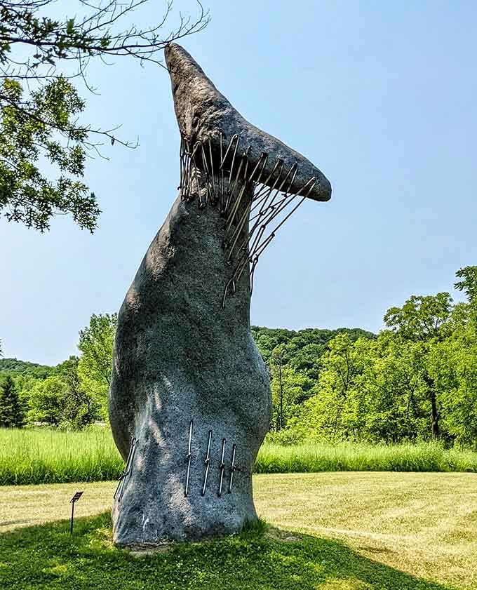 When sculptures reach for the sky, you can't help but wonder what they're trying to grab up there.