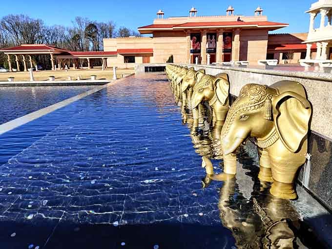 Golden elephants standing guard over crystal waters&mdash;because sometimes Georgia does "unexpected" better than anywhere else on Earth.