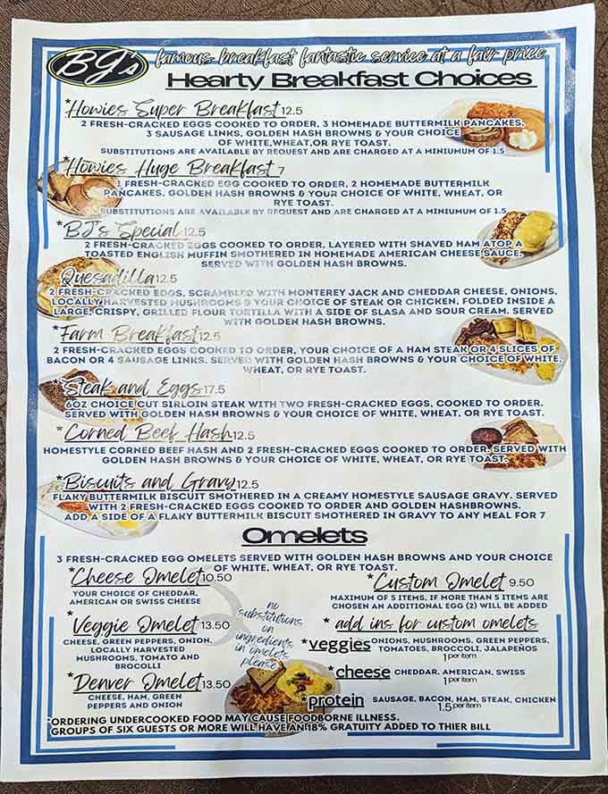 This menu reads like a greatest hits album of breakfast, and every track is a winner.