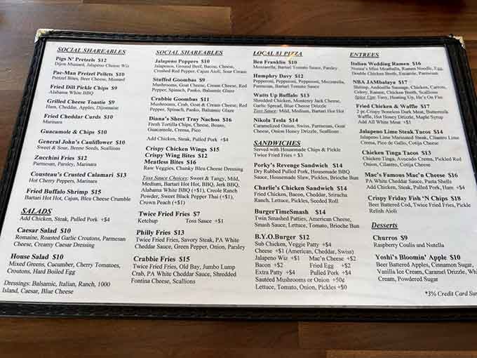 The menu reads like a greatest hits album of comfort food, each item more tempting than the last.