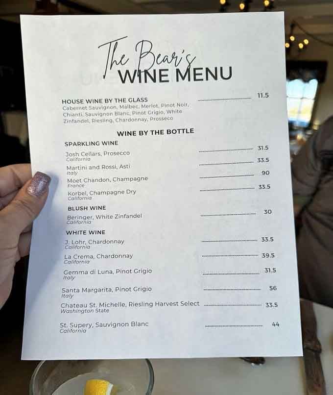 A printed wine menu you can actually hold feels revolutionary in our QR code world, doesn't it?