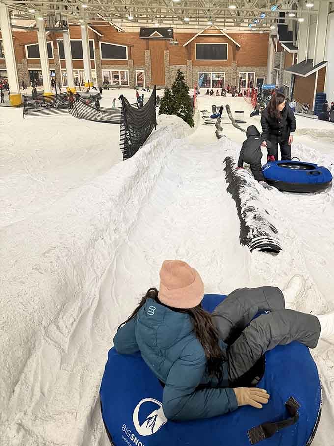 Snow tubing: the perfect activity for people who want all the thrills with none of the athletic skill required.
