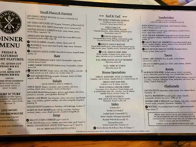 A menu this extensive means you'll need multiple visits to properly explore everything, which sounds like homework worth doing.