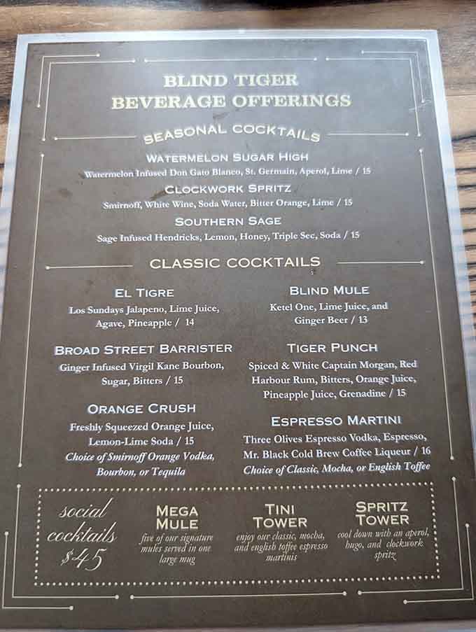 This menu reads like a love letter to mixology, with enough creative cocktails to keep you coming back all season.