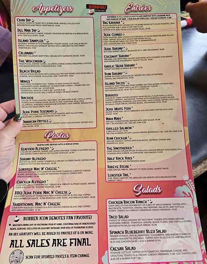 This menu reads like a greatest hits album of island cuisine, and yes, every track is worth playing.