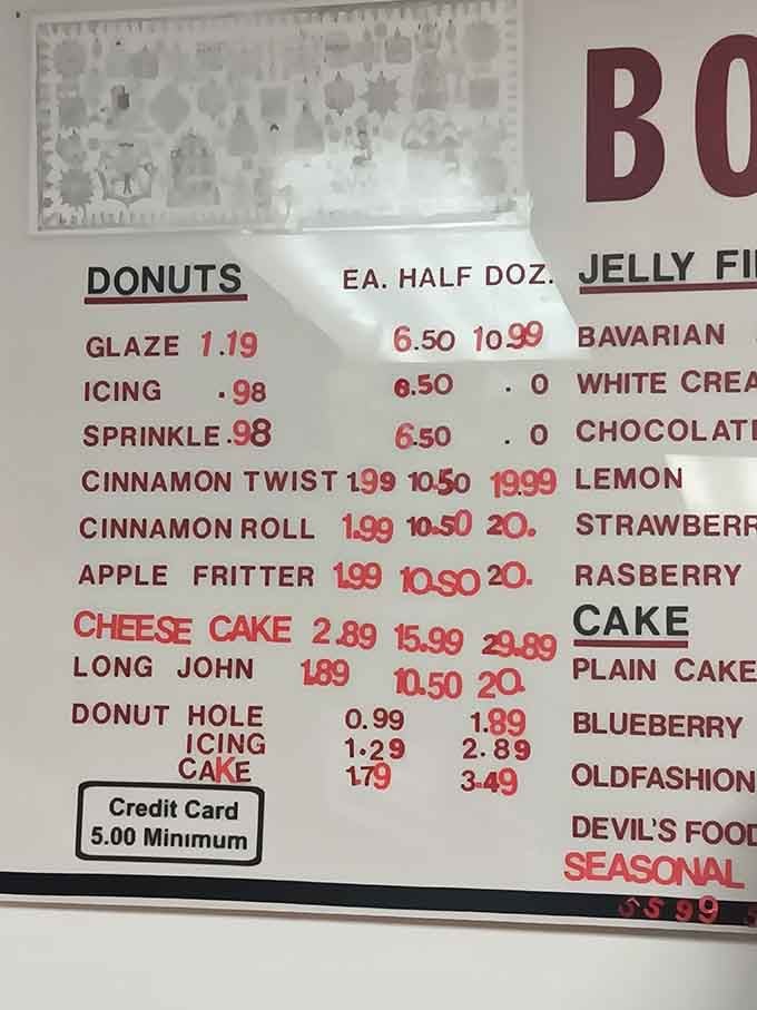 When the menu board lists cinnamon rolls by weight instead of size, you know things are getting serious.